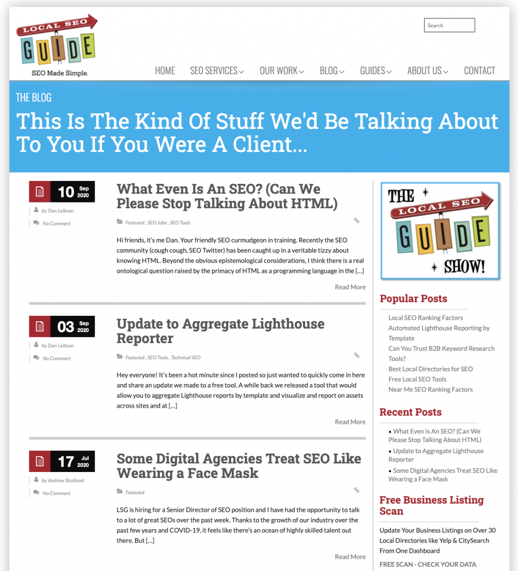 Top Local SEO Blogs 2020 - BrightLocal