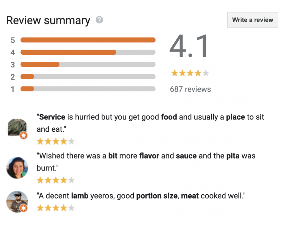 Star Rating Now Showing in Google Review Summary - BrightLocal