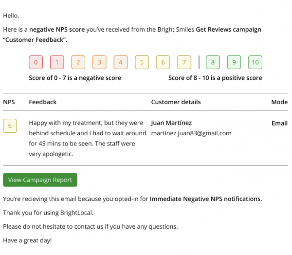 Stay on Top of Customer Feedback with NPS Notification for Get Reviews ...